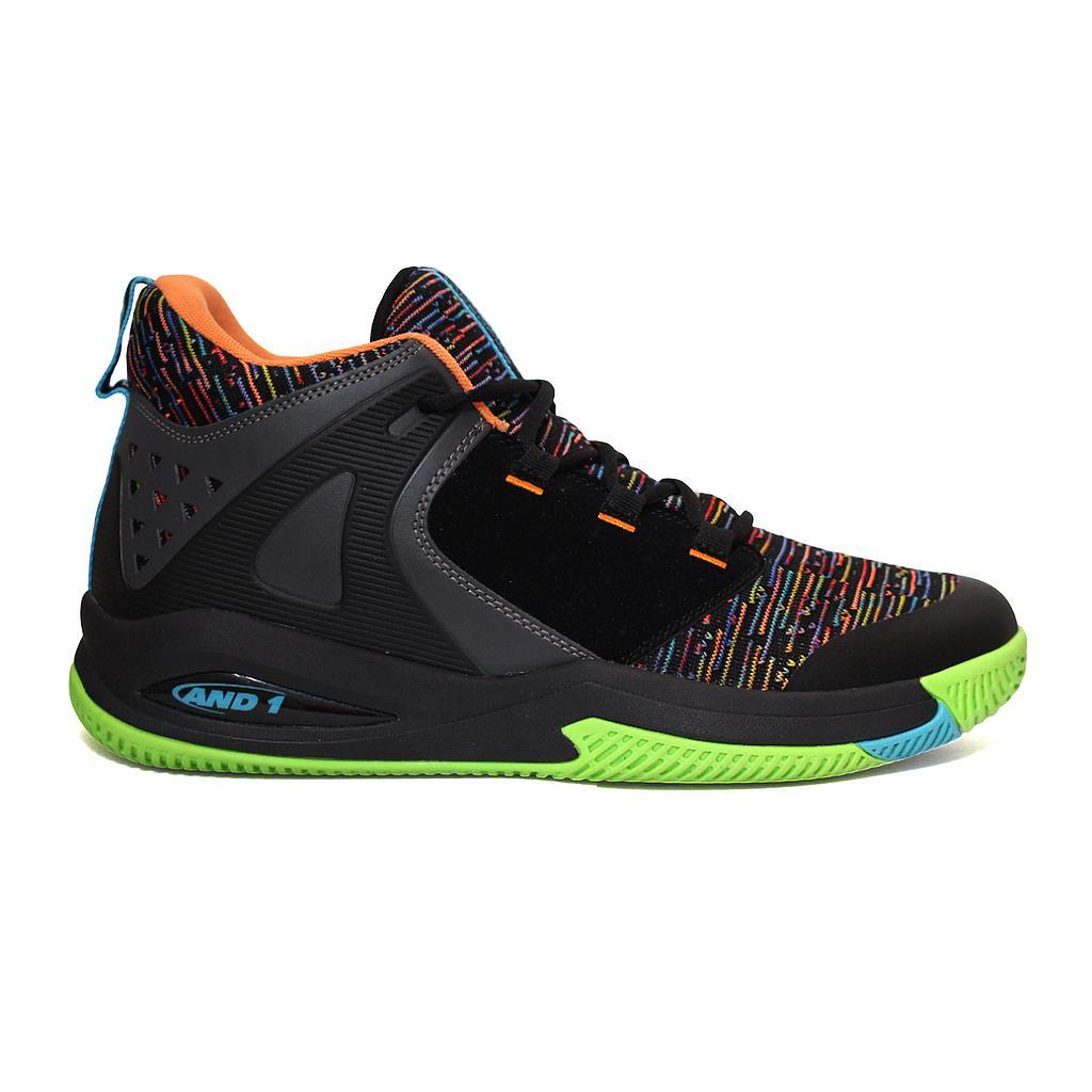 And1 Deportivos Masculino Basquet Take Off 3.0 Black/Dk Grey/Lt Green ...
